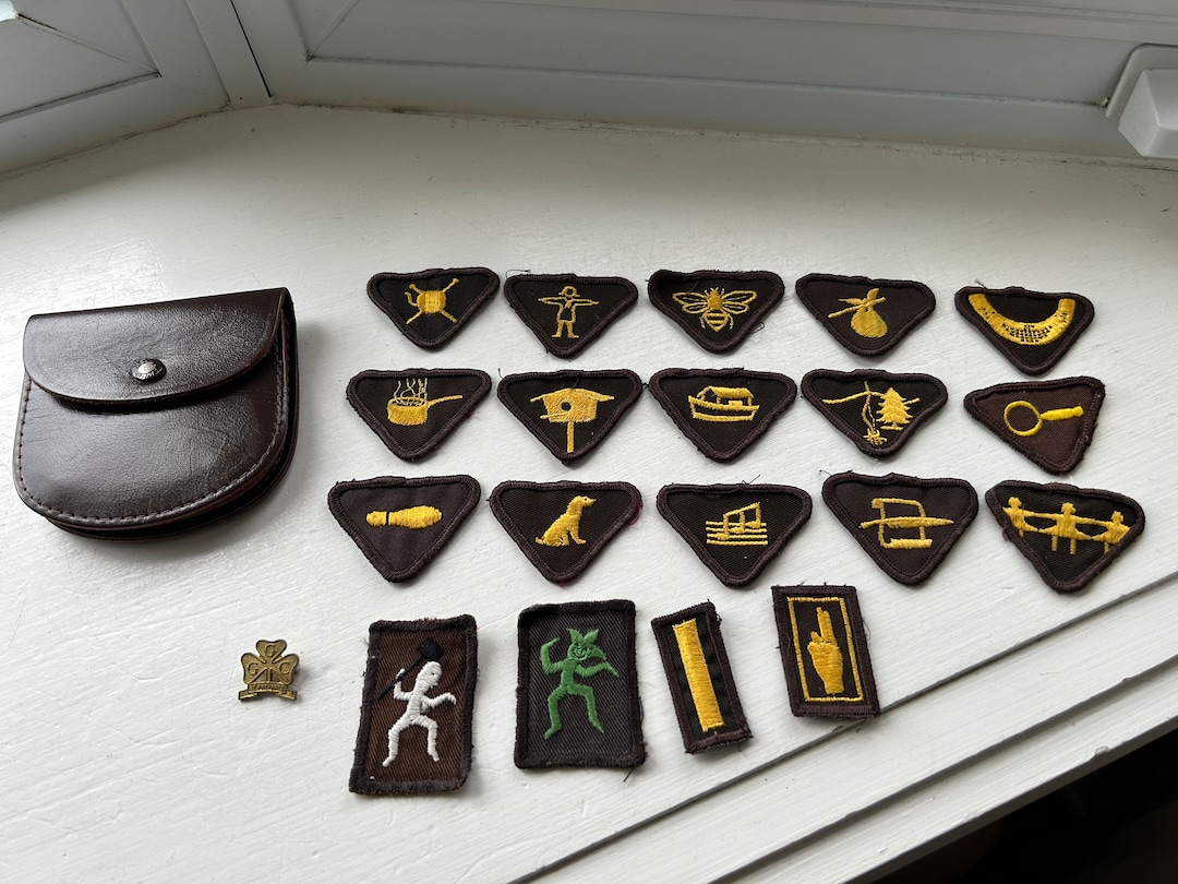 Vintage 1970s Brownie Badges Set - Retro Patches - Girl Guides - Scouts ...