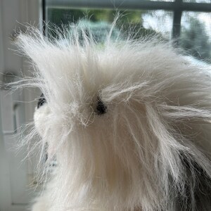 Vintage Plush Sheepdog Toy, Old English Sheepdog Stuffed Dog, Big Floof ...