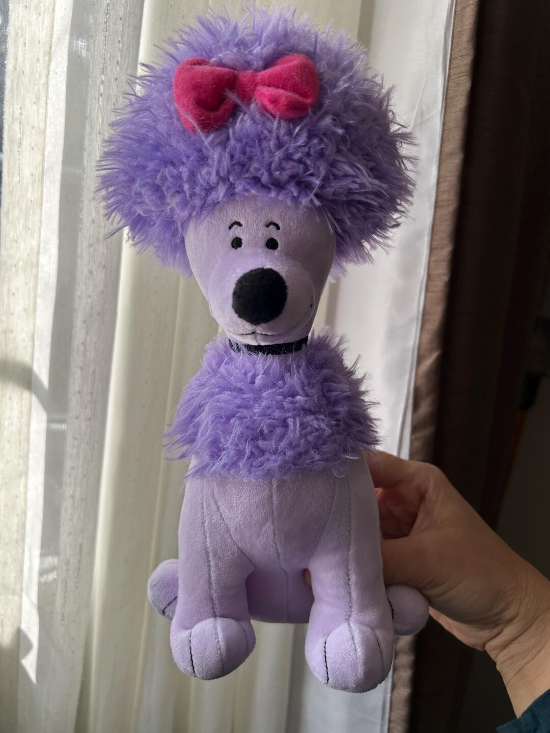 Cleo the Purple Poodle Plush Toy, Clifford the Big Red Dog’s Friend ...