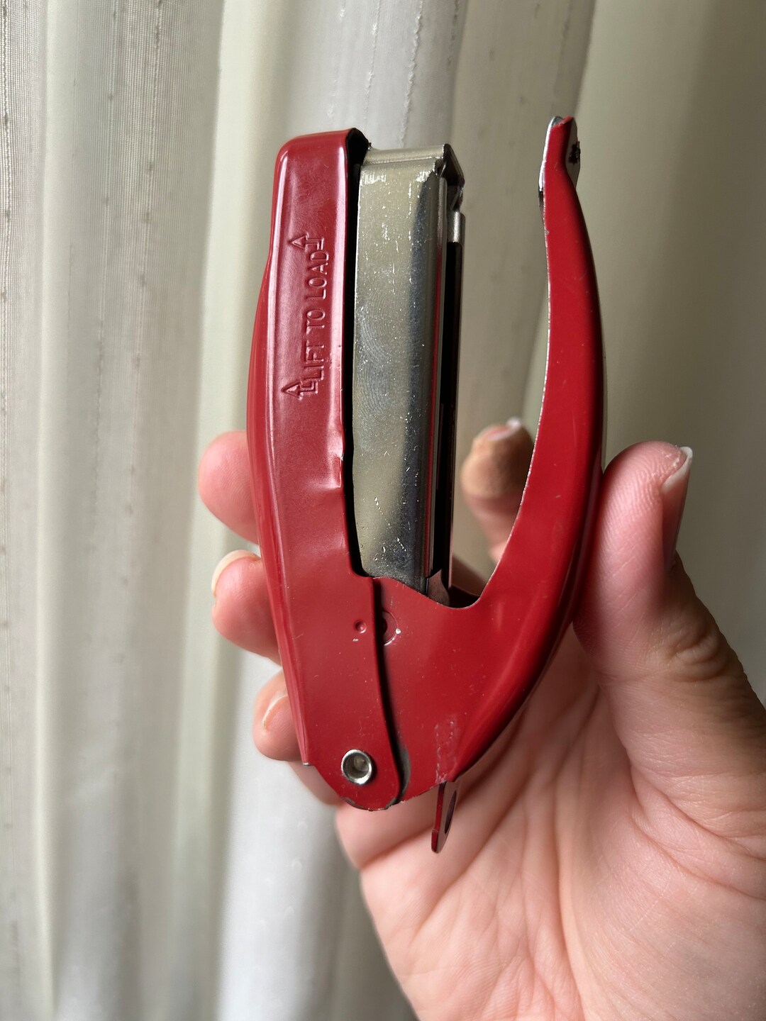 Vintage Swingline Stapler, Red Cub Plier Stapler, Made in Long Island ...