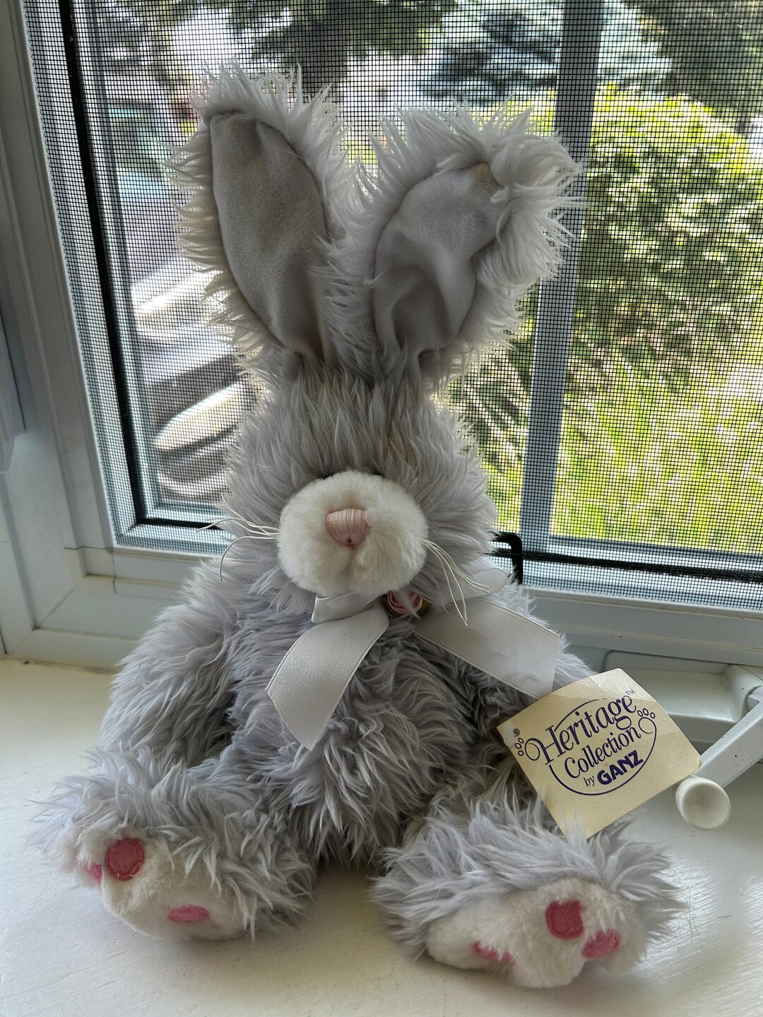 Vintage Ganz Bunny, the Heritage Collection Grey Stuffed Rabbit - Etsy