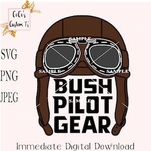 Bush Pilot Gear, Aviator Cap Svg/png/jpeg Digital File - Etsy