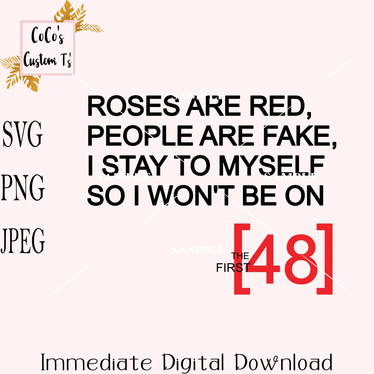 THE FIRST 48 Svg/png/jpeg Digital File - Etsy