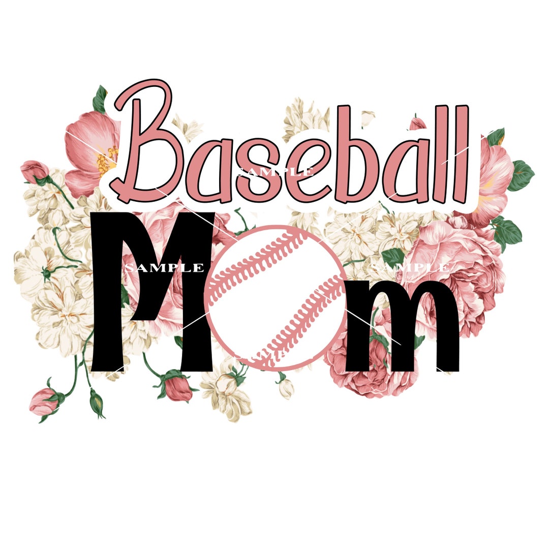 Baseball Mom Digital PNG File - Etsy