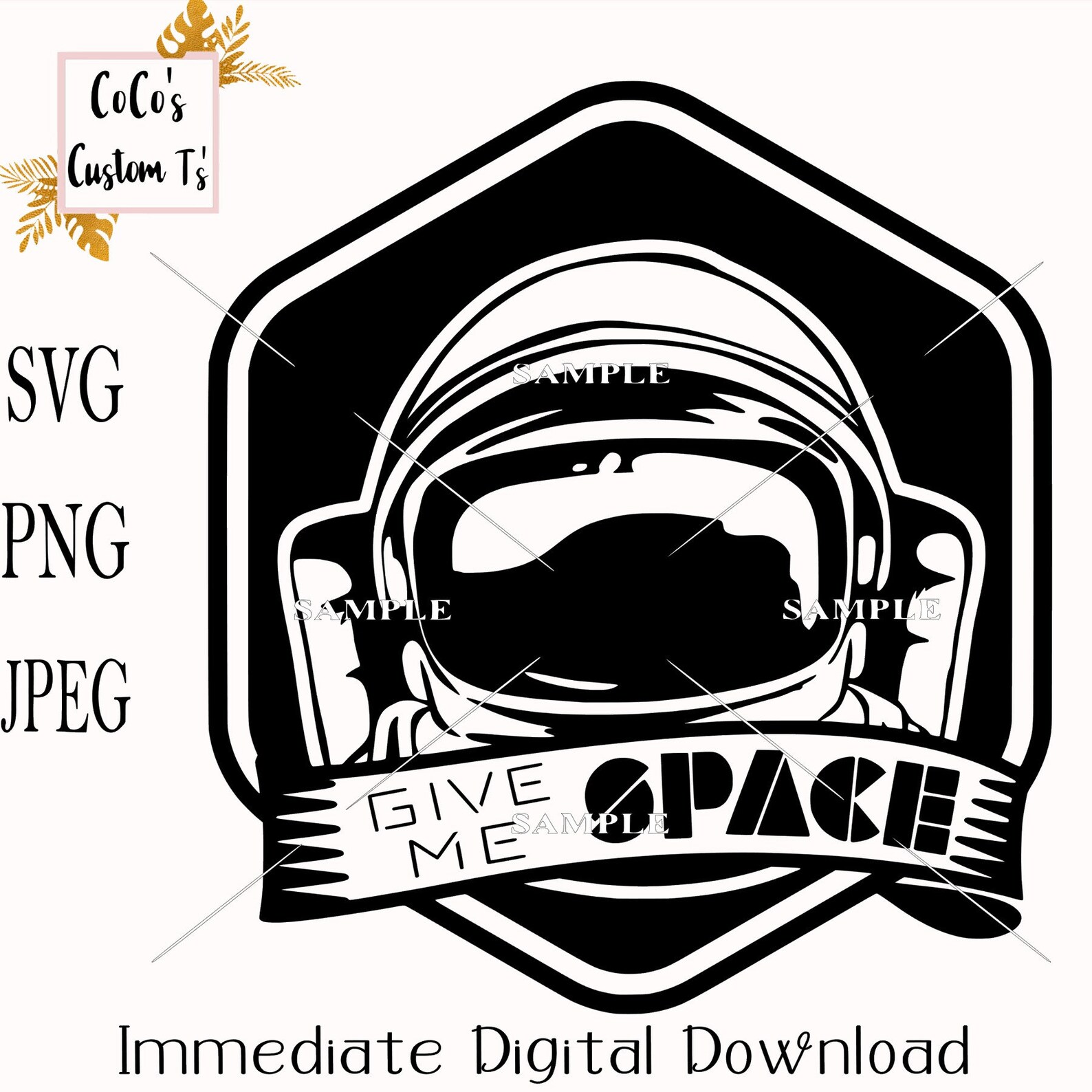 Give Me Space SVG/PNG/JPEG Digital File | Etsy