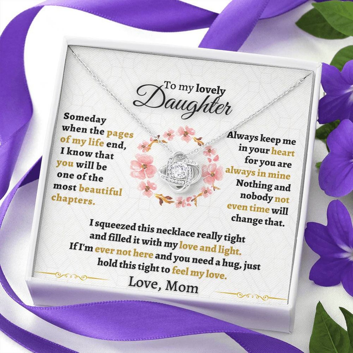 T For Daughter From Mom Someday When Pages Of My Life Etsy