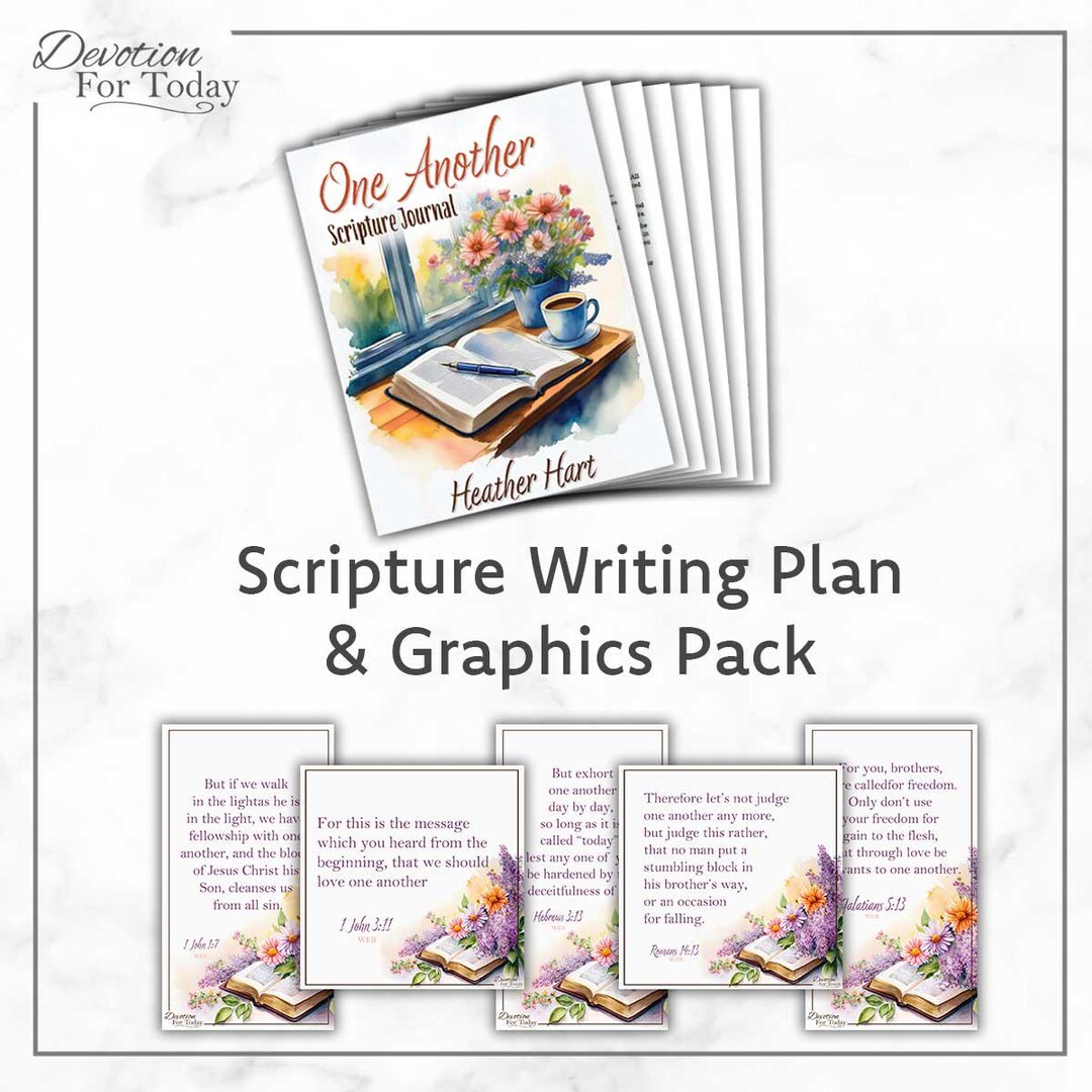 One Another Scripture Writing Plan and Graphics Pack | Bible Reading ...