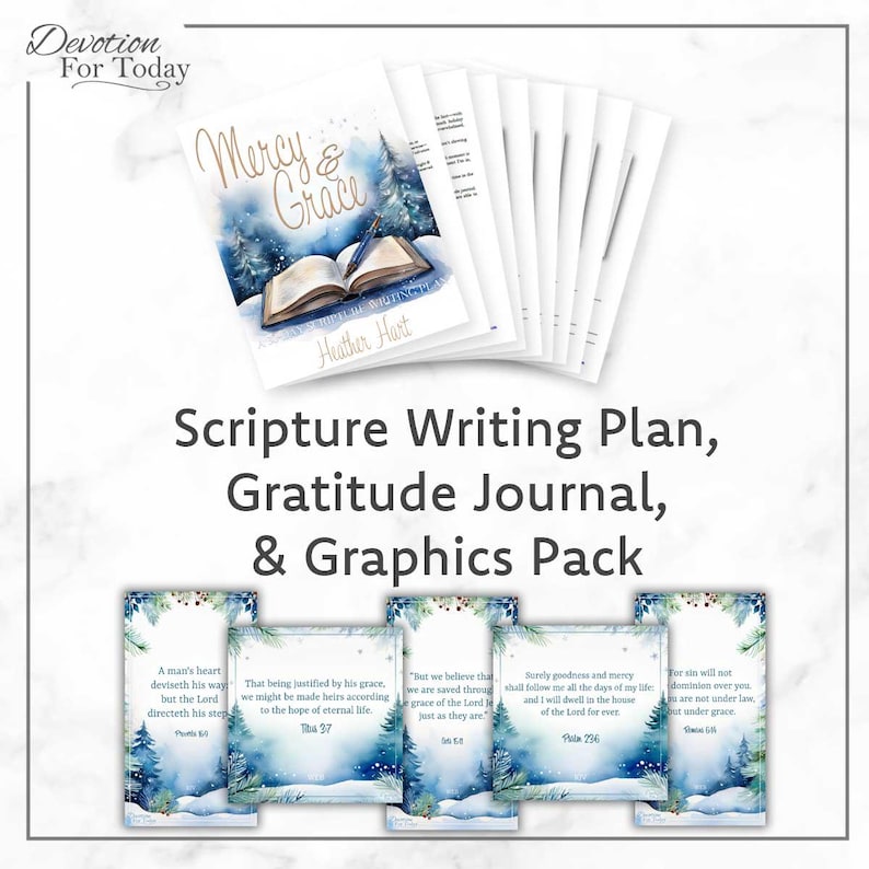 New Year Scripture Writing Plan and Graphics Pack Bible Reading Plan ...