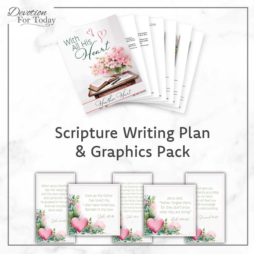 God’s Love 30-day Scripture Writing Plan | Bible Study & Graphics Pack ...
