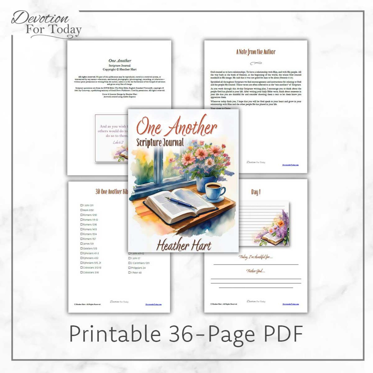 One Another Scripture Writing Plan and Graphics Pack | Bible Reading ...