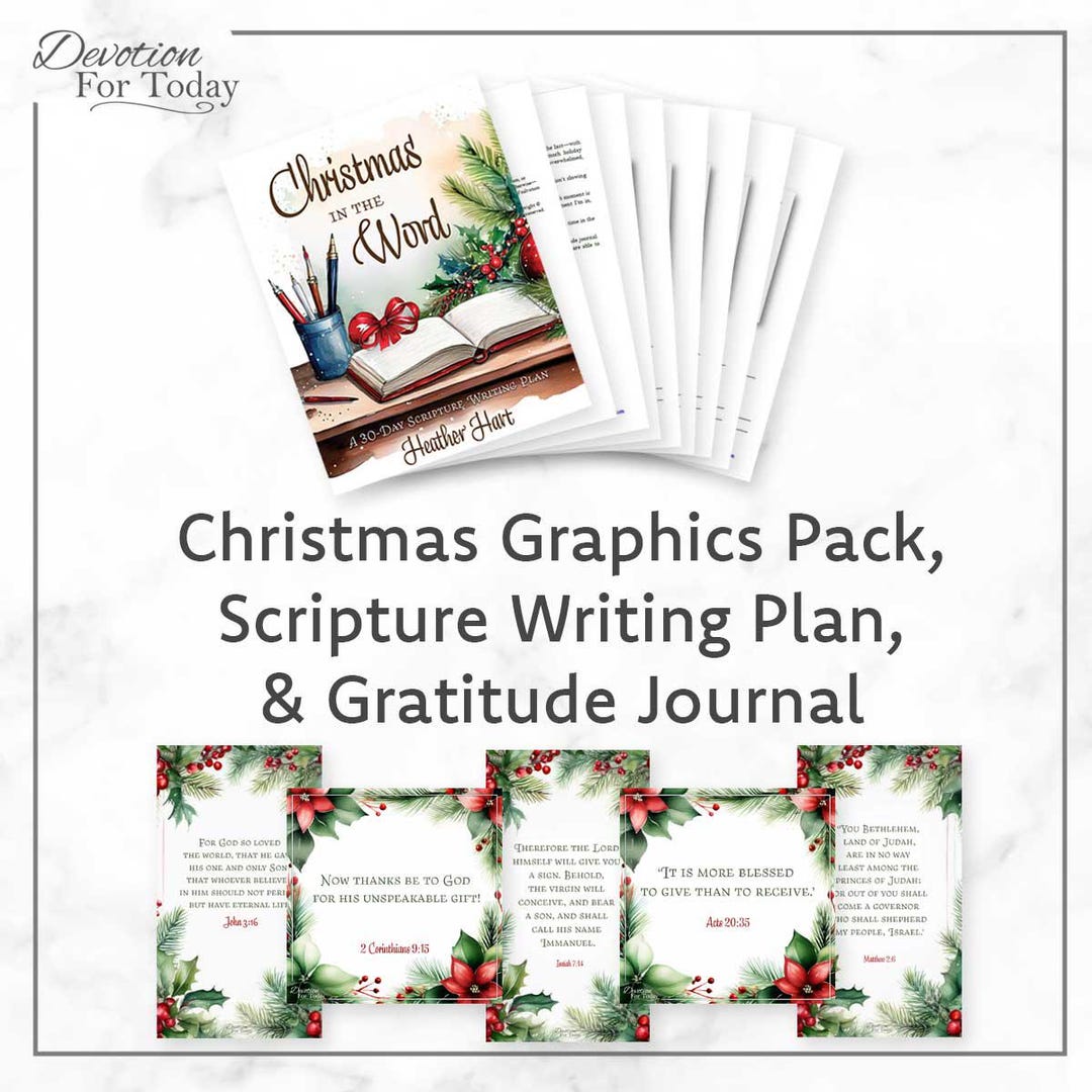 Christmas Scripture Writing Plan & Christmas Graphics Pack | Christmas ...