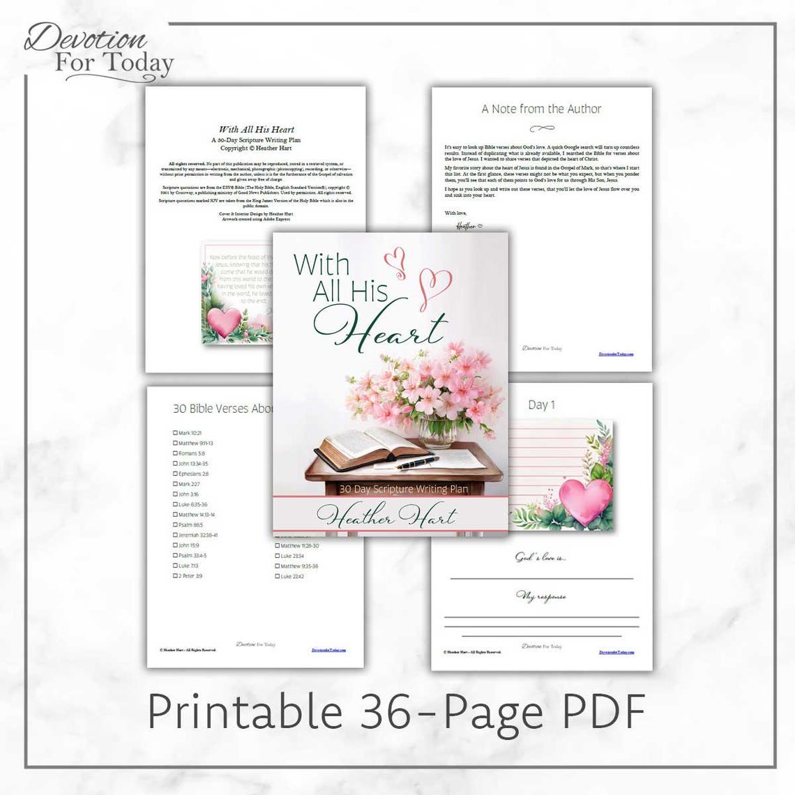 God’s Love 30-day Scripture Writing Plan | Bible Study & Graphics Pack ...