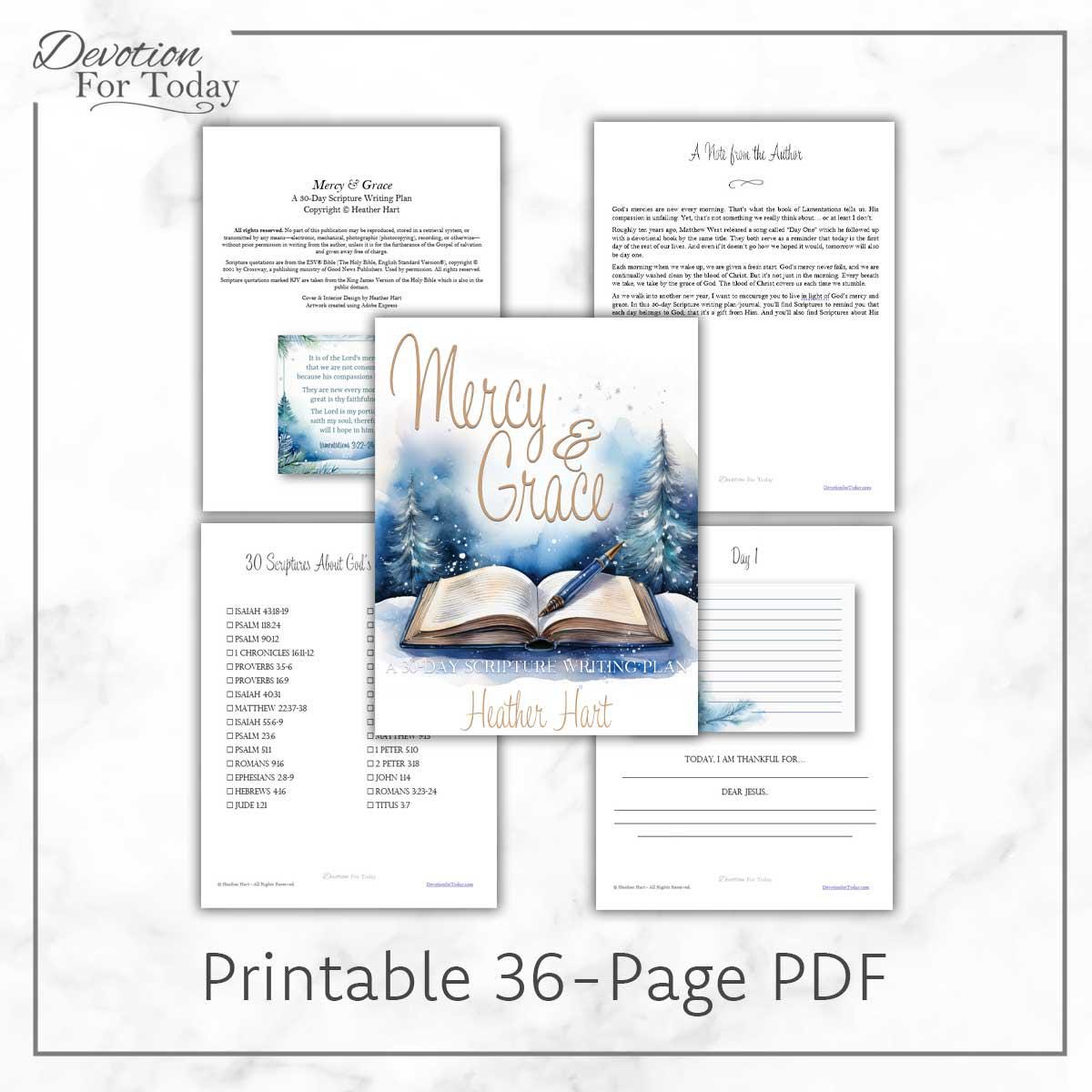 New Year Scripture Writing Plan and Graphics Pack | Bible Reading Plan ...