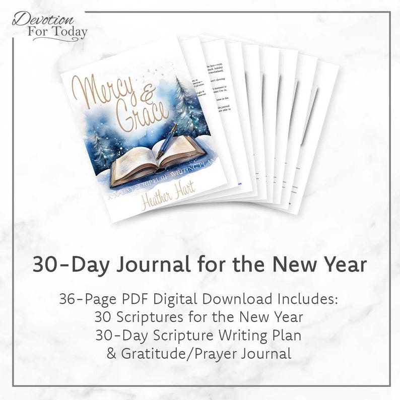 New Year Scripture Writing Plan | Gratitude Journal & Graphics (PDF) - Etsy