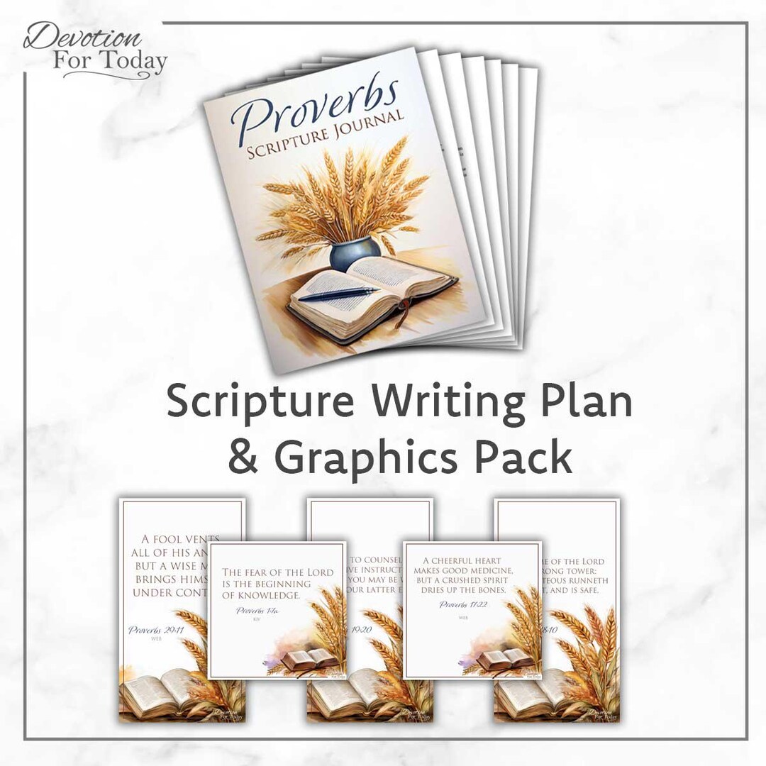 Proverbs Scripture Writing Plan and Graphics Pack | Bible Reading Plan ...