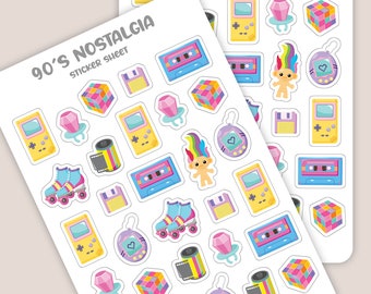 90s Nostalgia Sticker - Etsy
