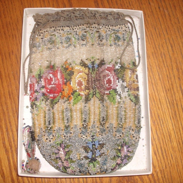 Antique Beaded Purse - Etsy