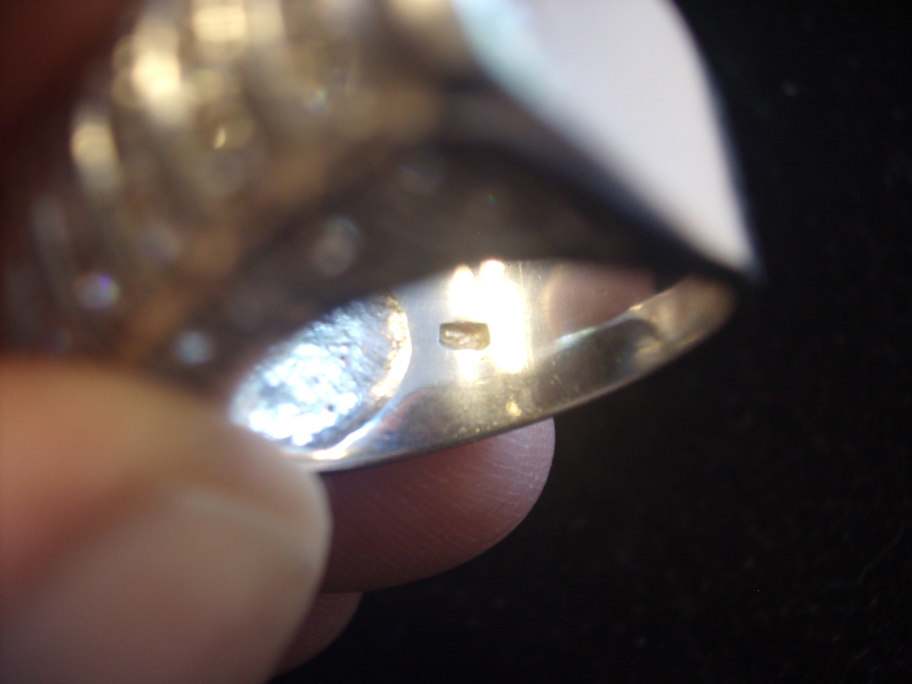 Unique Art Deco Style Cz's Incrusted Sterling Silver Unisex Ring- Size ...