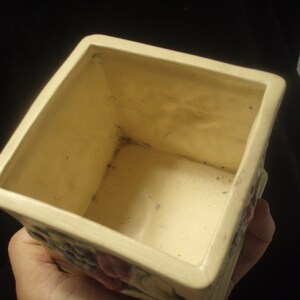 WELLER POTTERY Square Planter Creamware ROMA Pattern -1900-1925 - Etsy