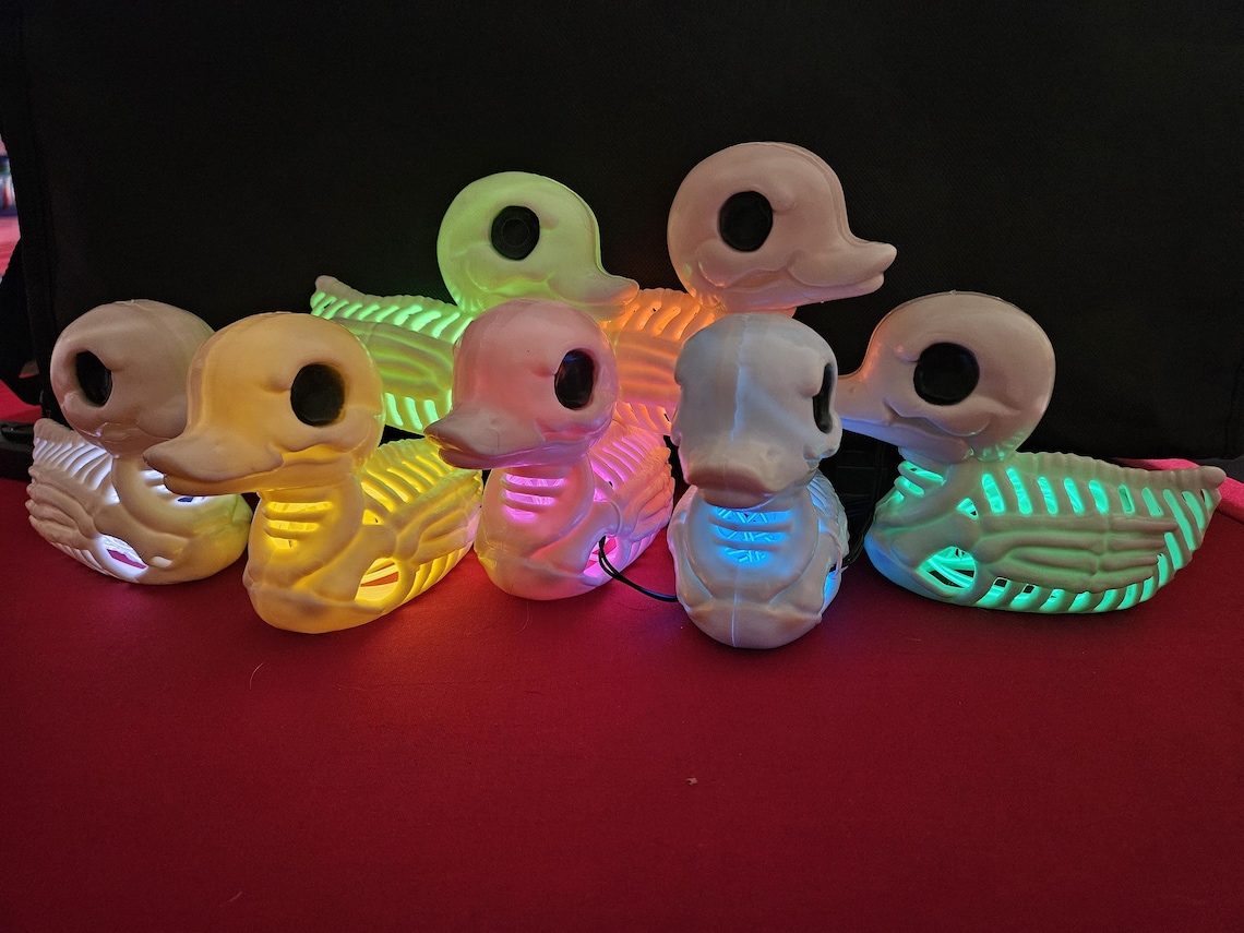 Light up Skeleton Ducks - Etsy