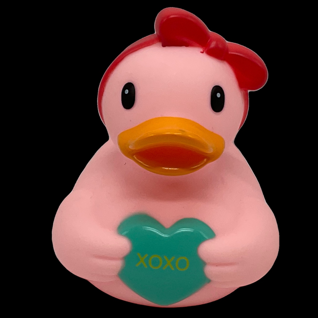 XOXO Hugs & Kisses 3" Rubber Duck - Etsy