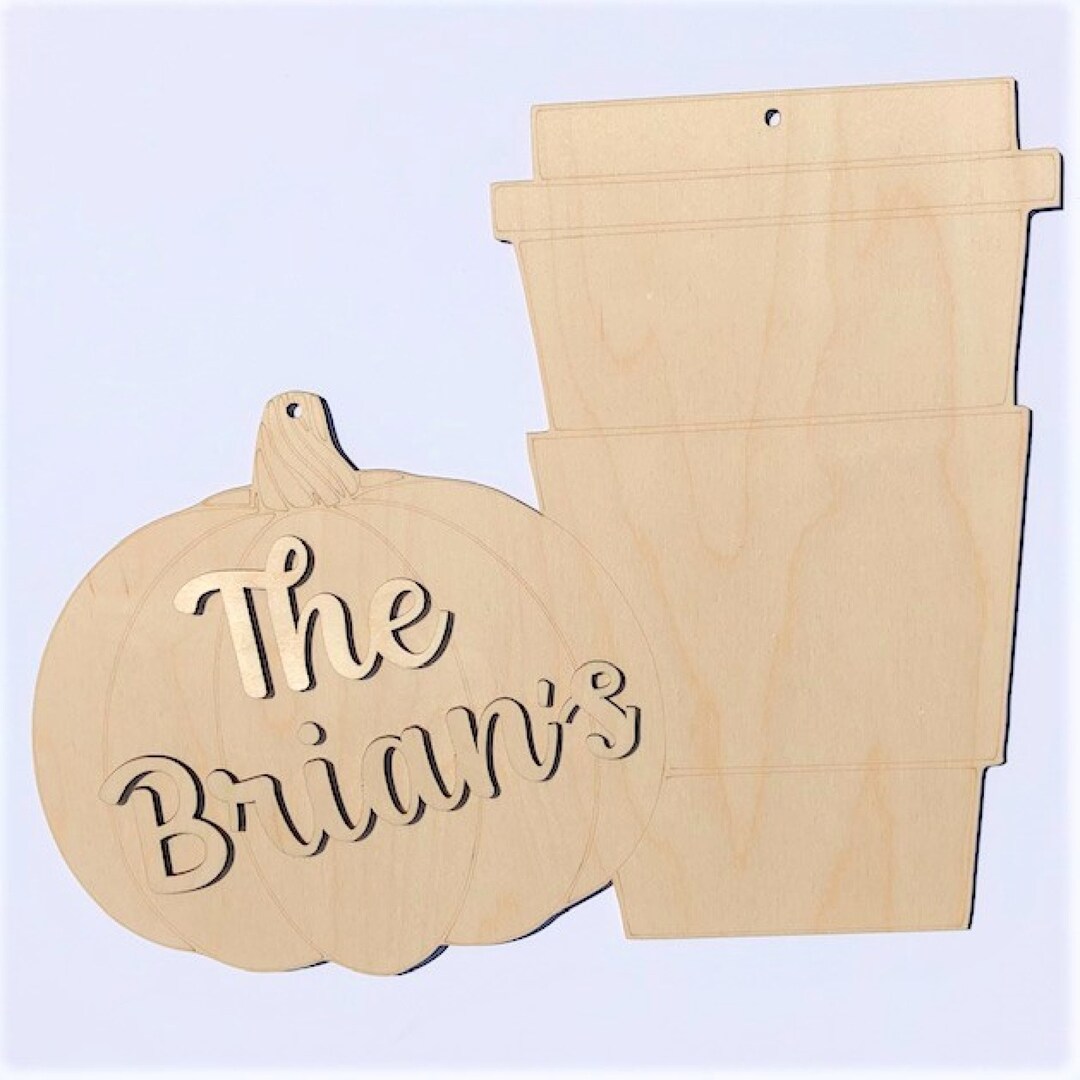 Glowforge Laser Cut Files. SVG, DXF, Ai Files for Fall Personalize ...