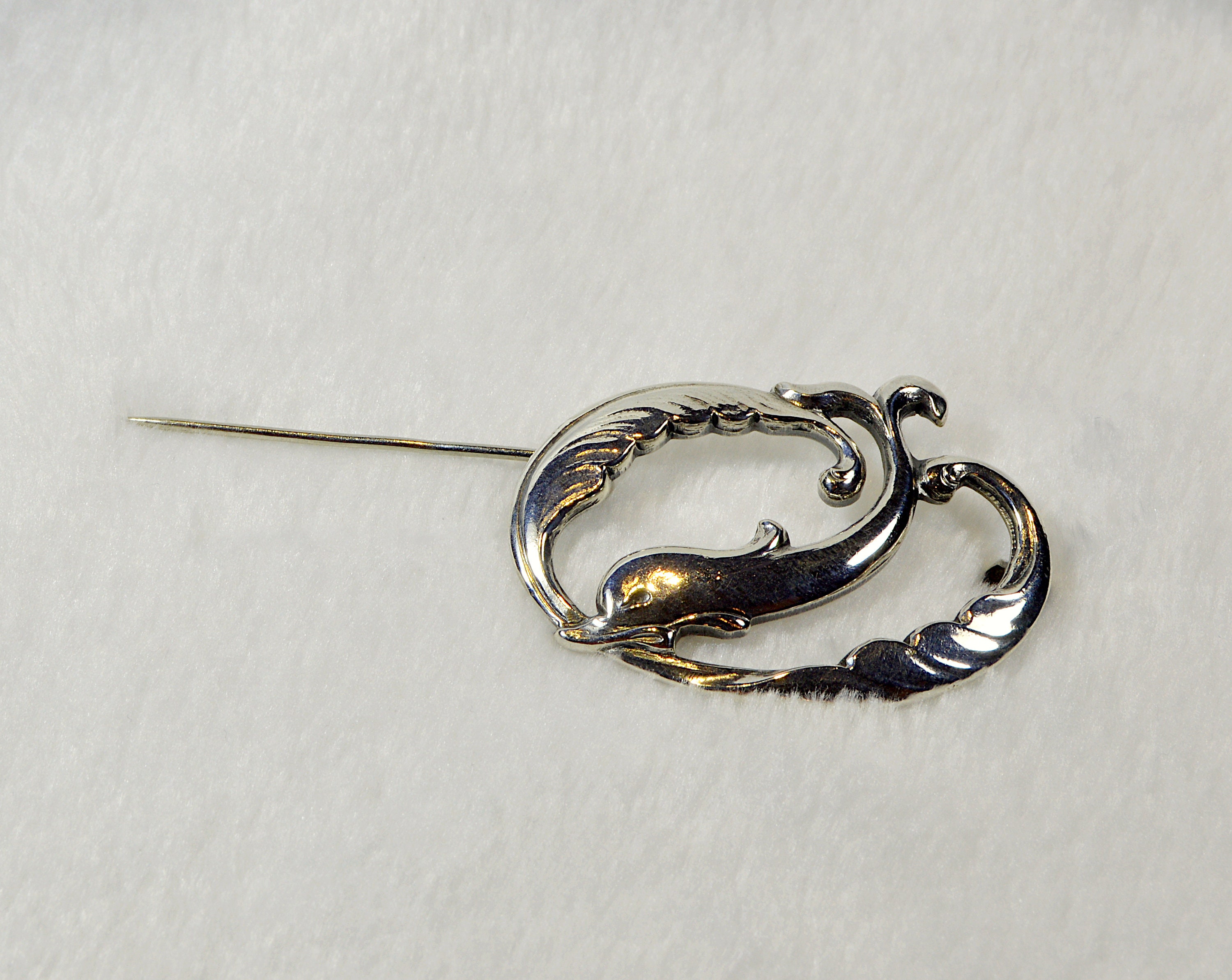 Dolphin Silver Brooch by EILER & MARLOE Denmark Vintage - Etsy