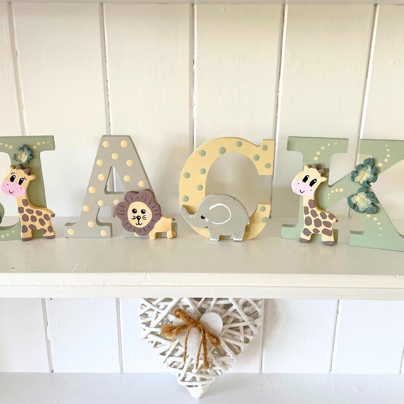 Safari Letters - Etsy