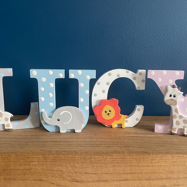 Wooden Letters for Nursery - Etsy