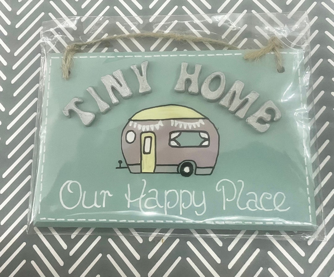 Wooden TINY HOME Caravan Sign - Etsy