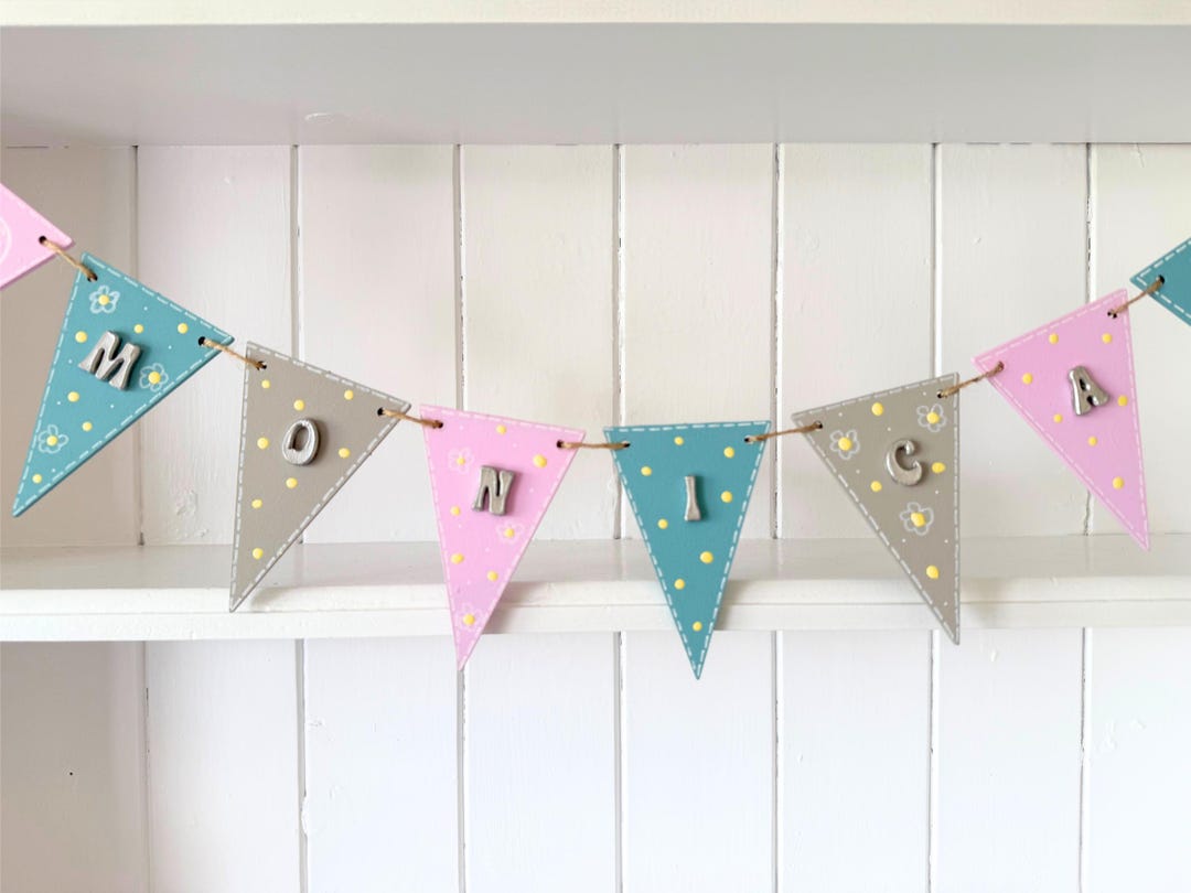 Caravan Camper Motorhome Bunting Flags, Personalised With Caravan Name ...