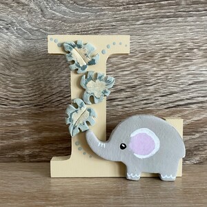 Safari Animal Nursery, Wooden Decorative Letters, Above Crib Cot Name ...