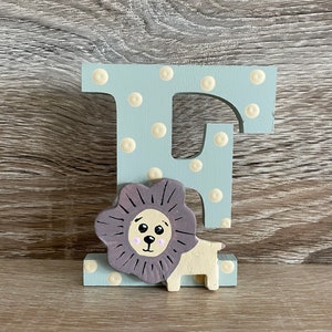 Safari Animal Nursery, Wooden Decorative Letters, Above Crib Cot Name ...