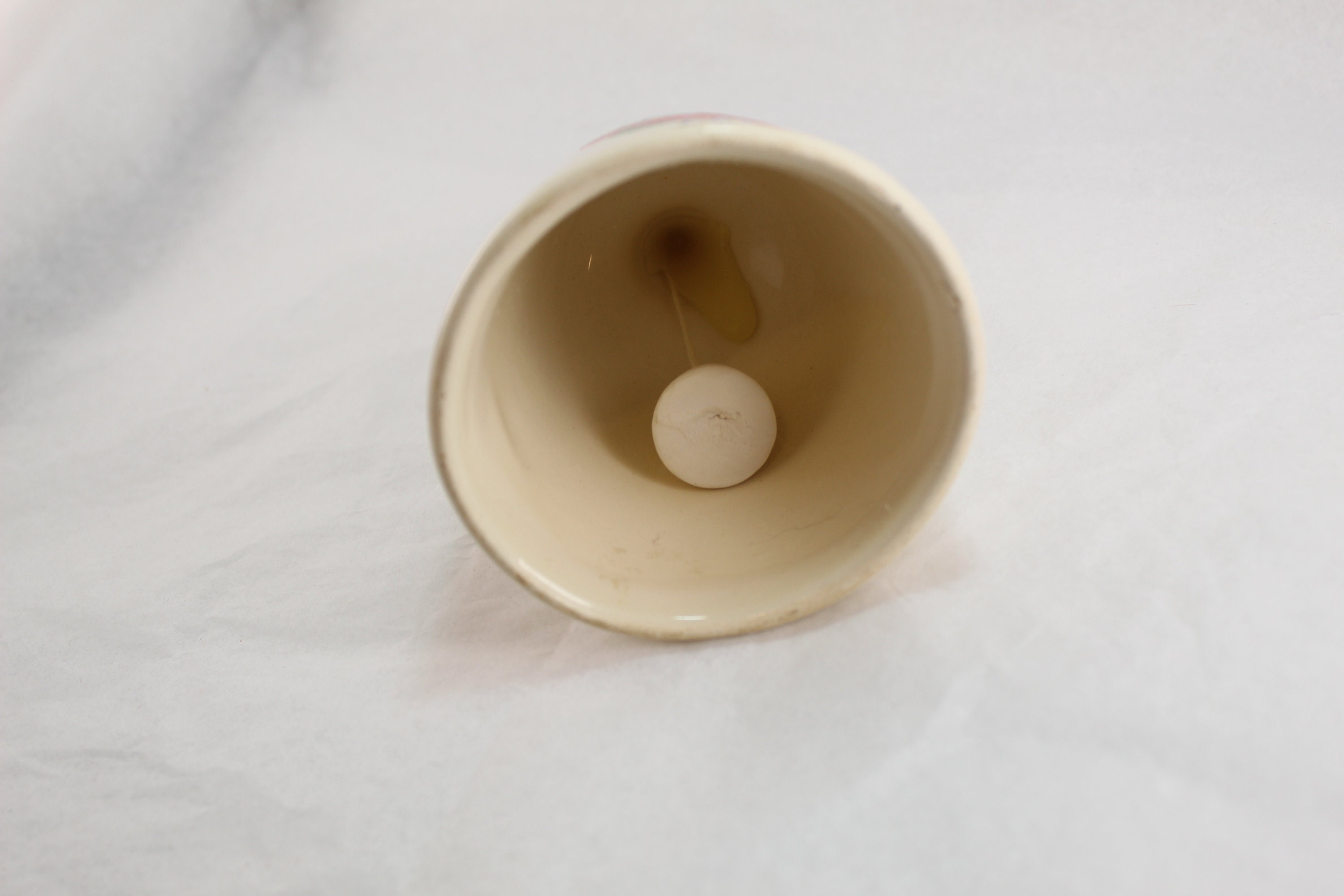 Vintage 1980's White Ceramic "pat's Kitchen" Dinner Bell, in Vintage ...