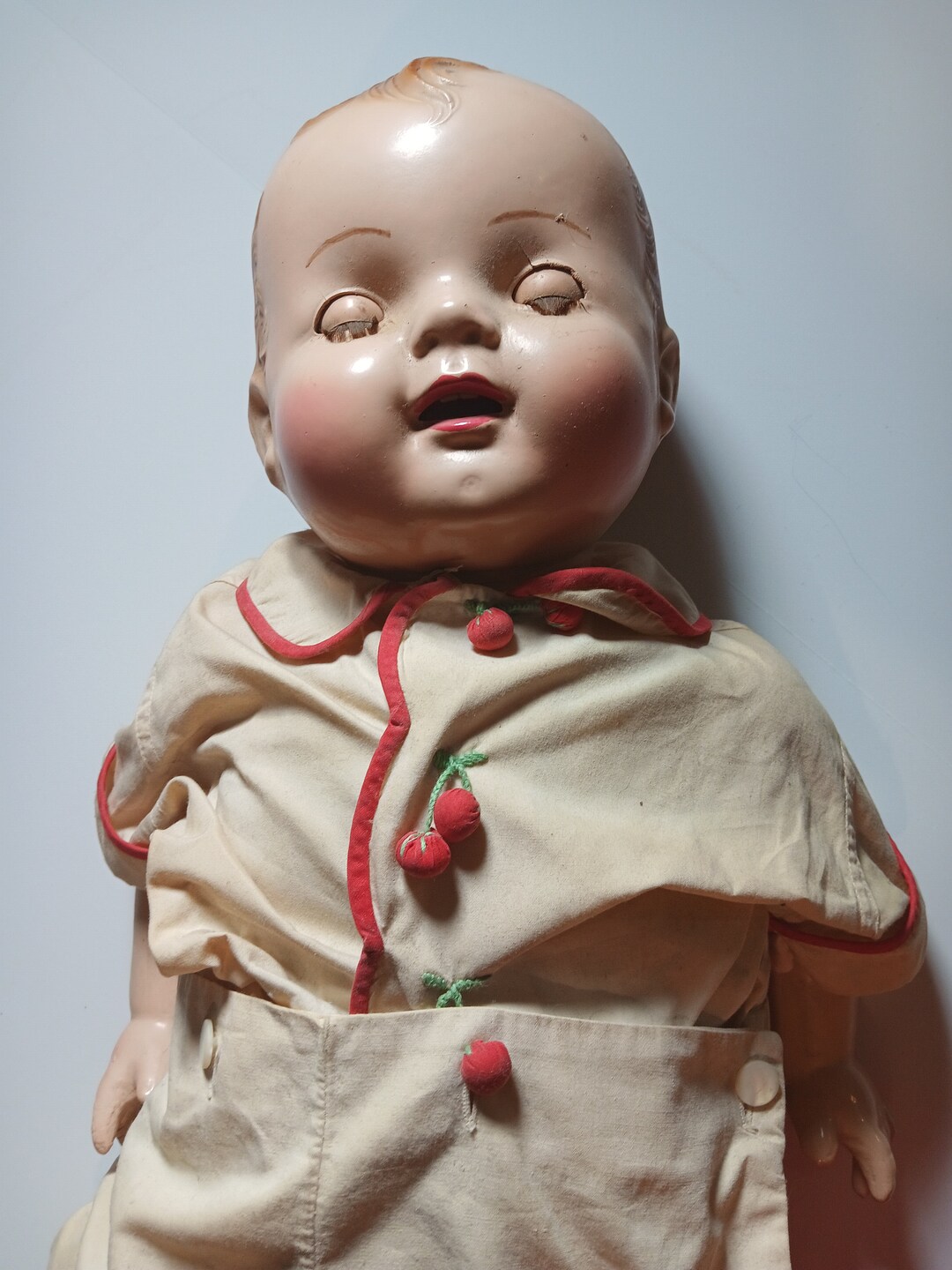 C. 1920's/30's 27 Inch Marked Baby Hendren Composition Doll, in Fair ...