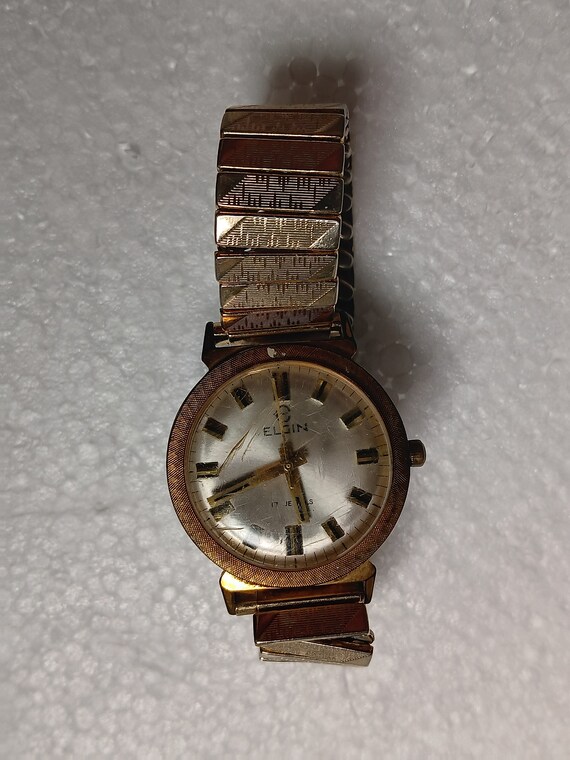 1970's Elgin 17 Jewel Watch, In Vintage Fair Conditio… - Gem