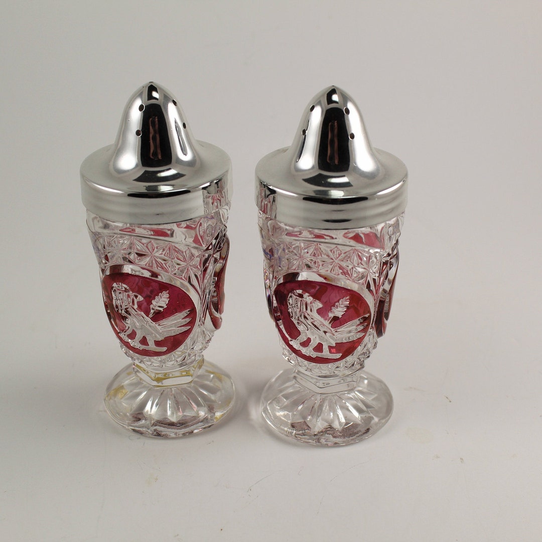 Vintage 1970's Hofbauer Leaded Crystal Salt and Pepper - Etsy