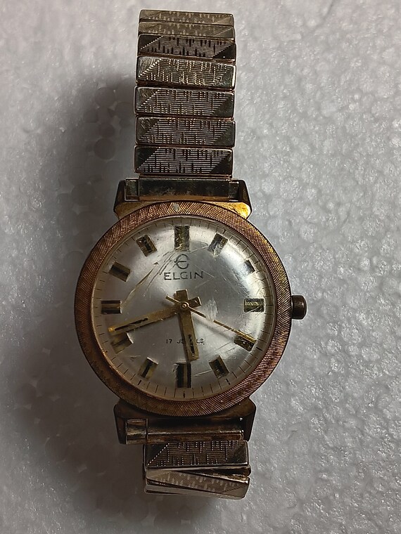 1970's Elgin 17 Jewel Watch, In Vintage Fair Conditio… - Gem