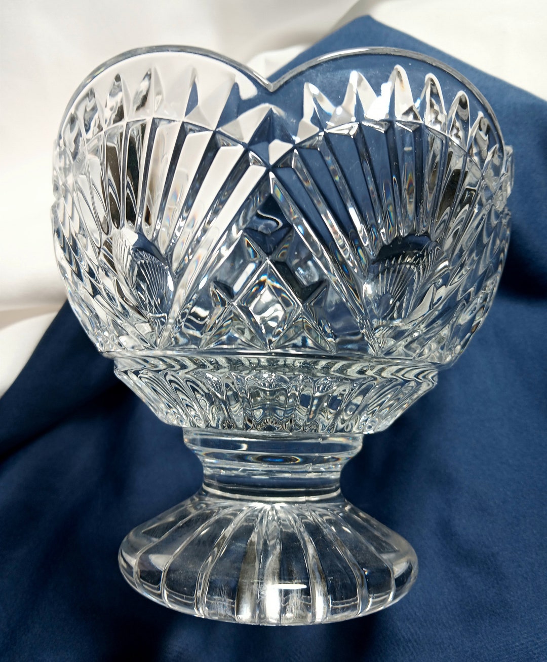 1980's Godinger "freedom" Pattern, Clear Crystal Candy Dish, in Vintage ...