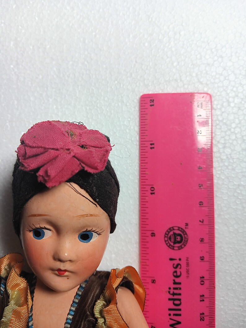 Circa 1940's 11.5" Carmen Miranda Composition Doll, in Vintage Good ...