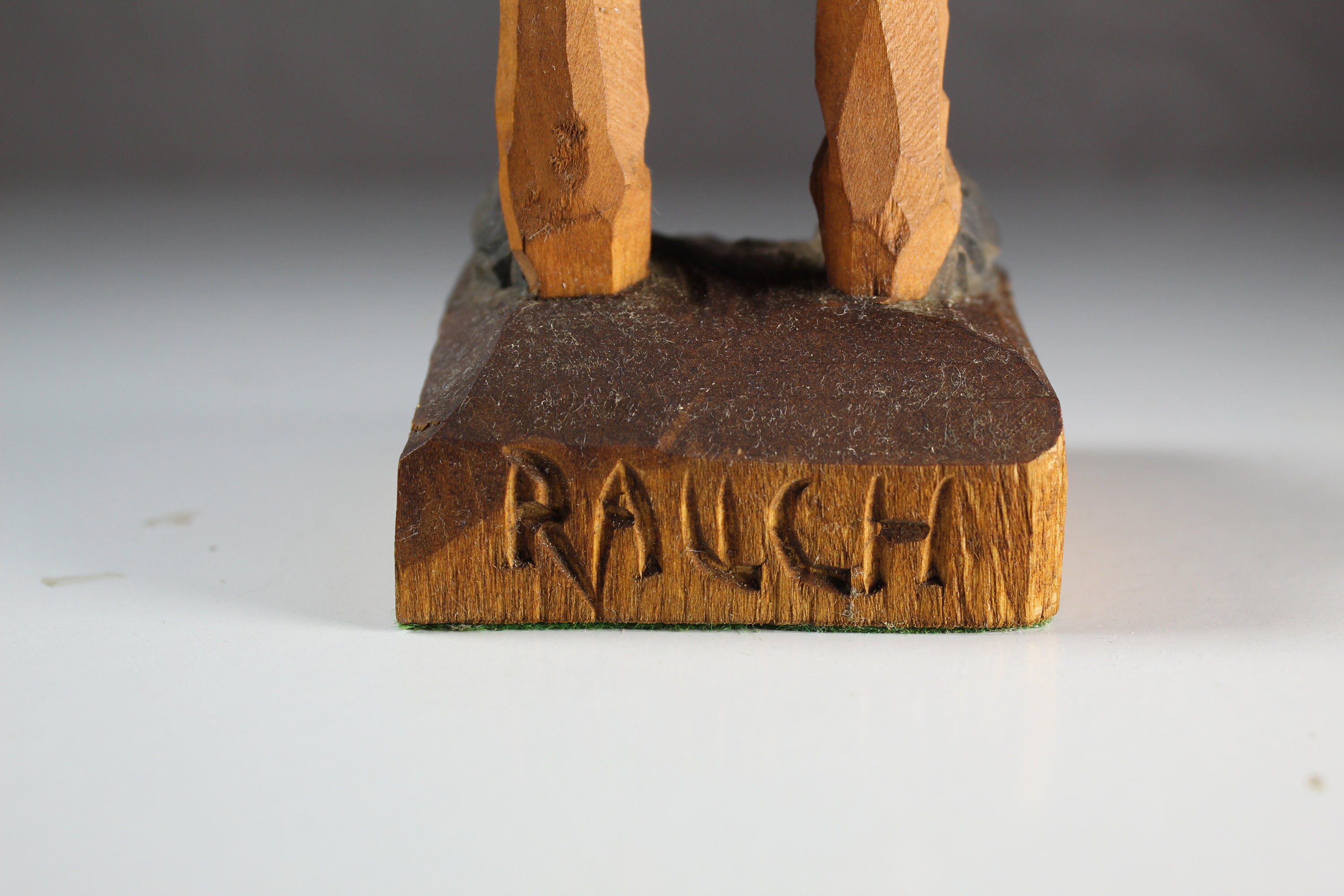 Vintage 1970's David Rauch Hillbilly Man Woodcarving, Signed, and in ...