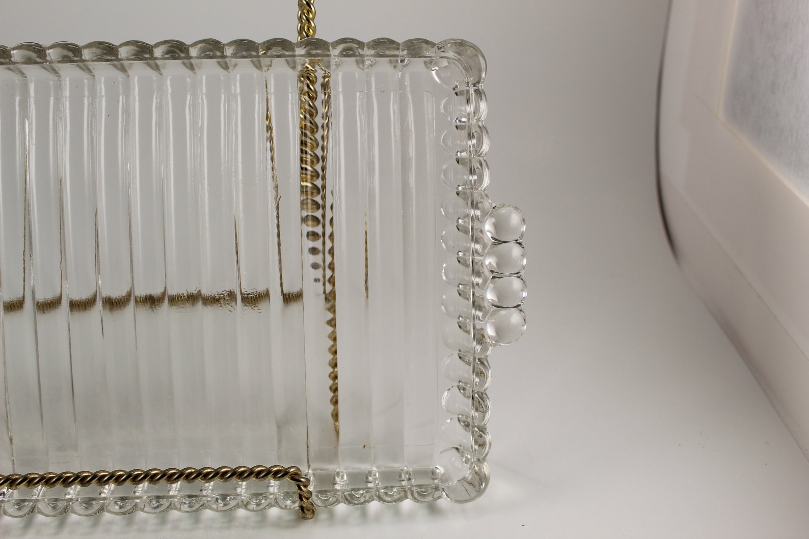 Vintage/antique 40's Hazel Atlas Glass 3-part Divided | Etsy