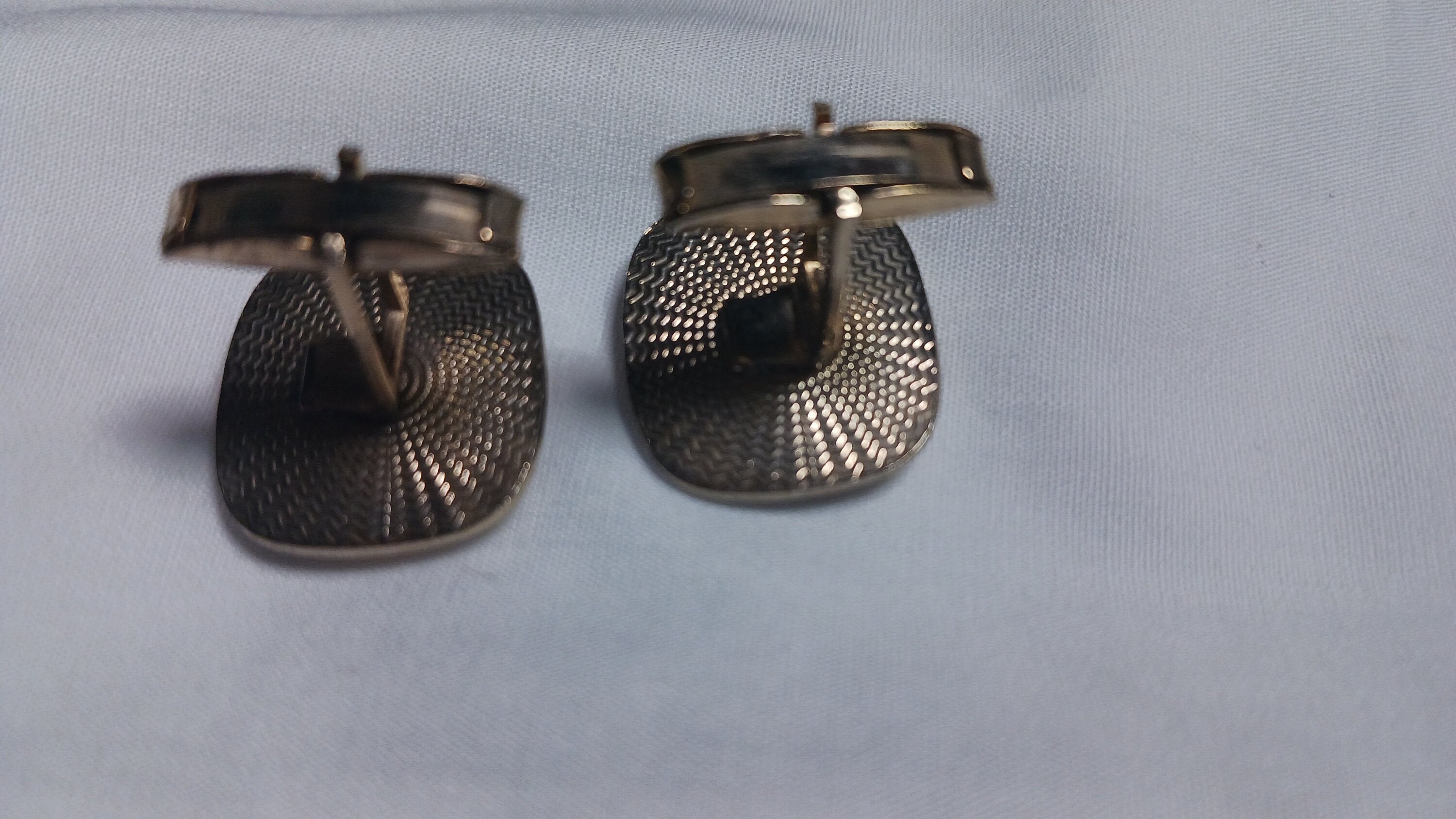 1950's Unmarked Gold Tone Bowler's Cufflinks, in Vintage Very Good to ...