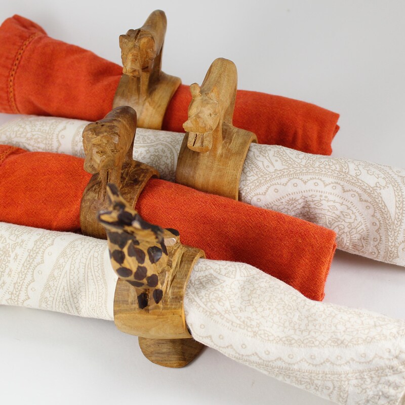 African Napkin Rings - Etsy