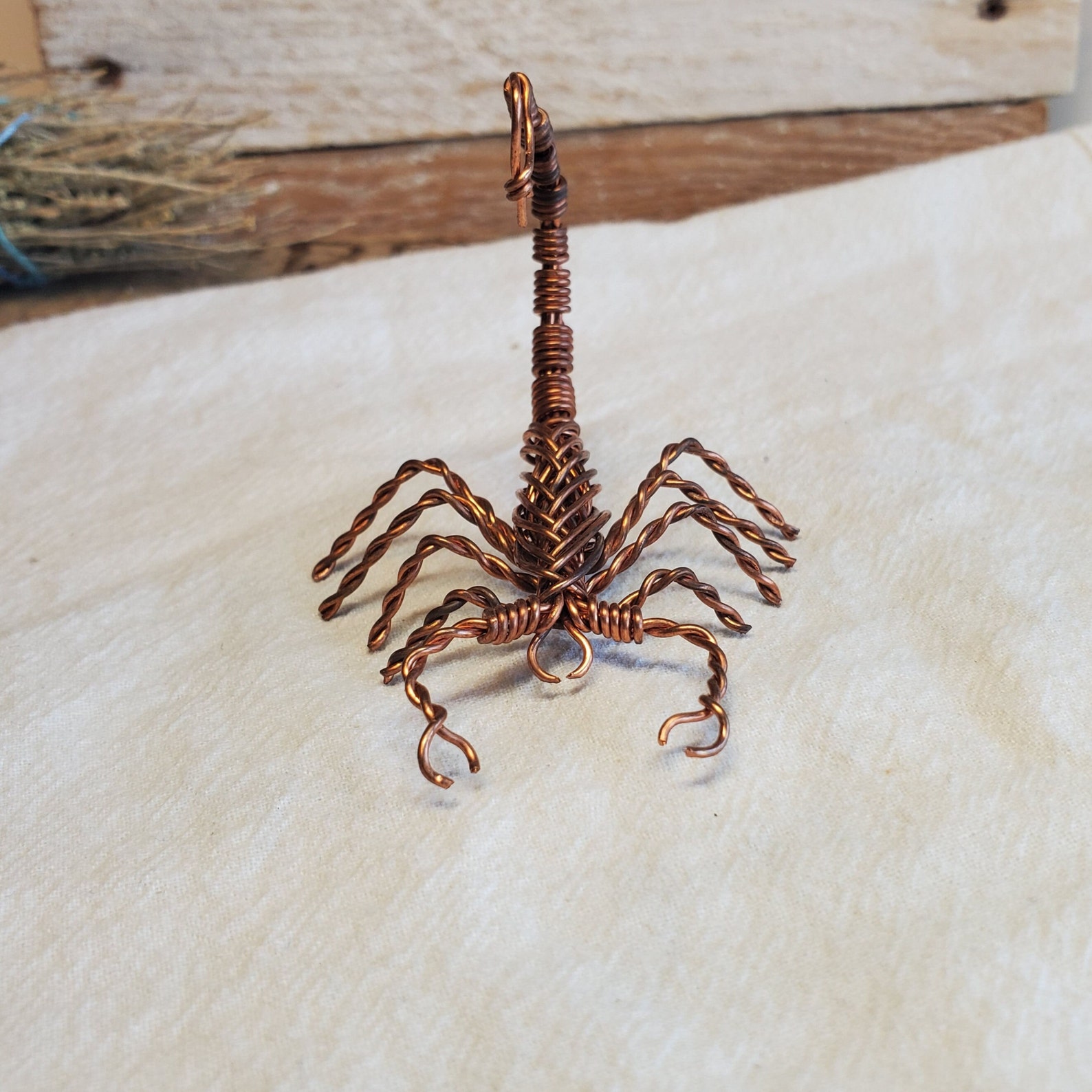 Handmade Wire Scorpion - Wire Sculpture - Recycled Wire - Wire Scorpion ...