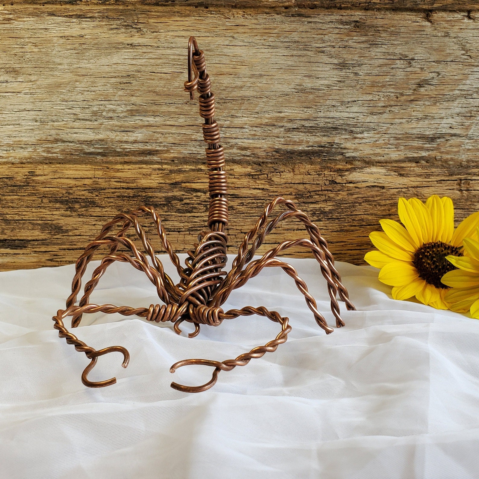 Large Handmade Copper Scorpion - Rustic Wire Sculpture - Recycled ...