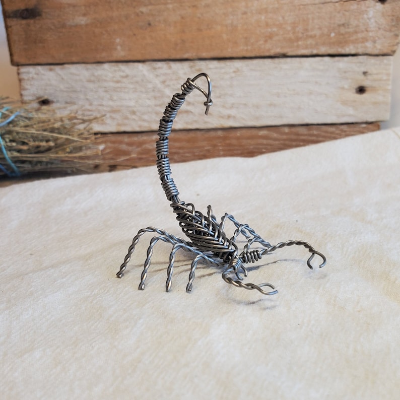 Handmade Wire Scorpion - Wire Sculpture - Recycled Wire - Wire Scorpion ...
