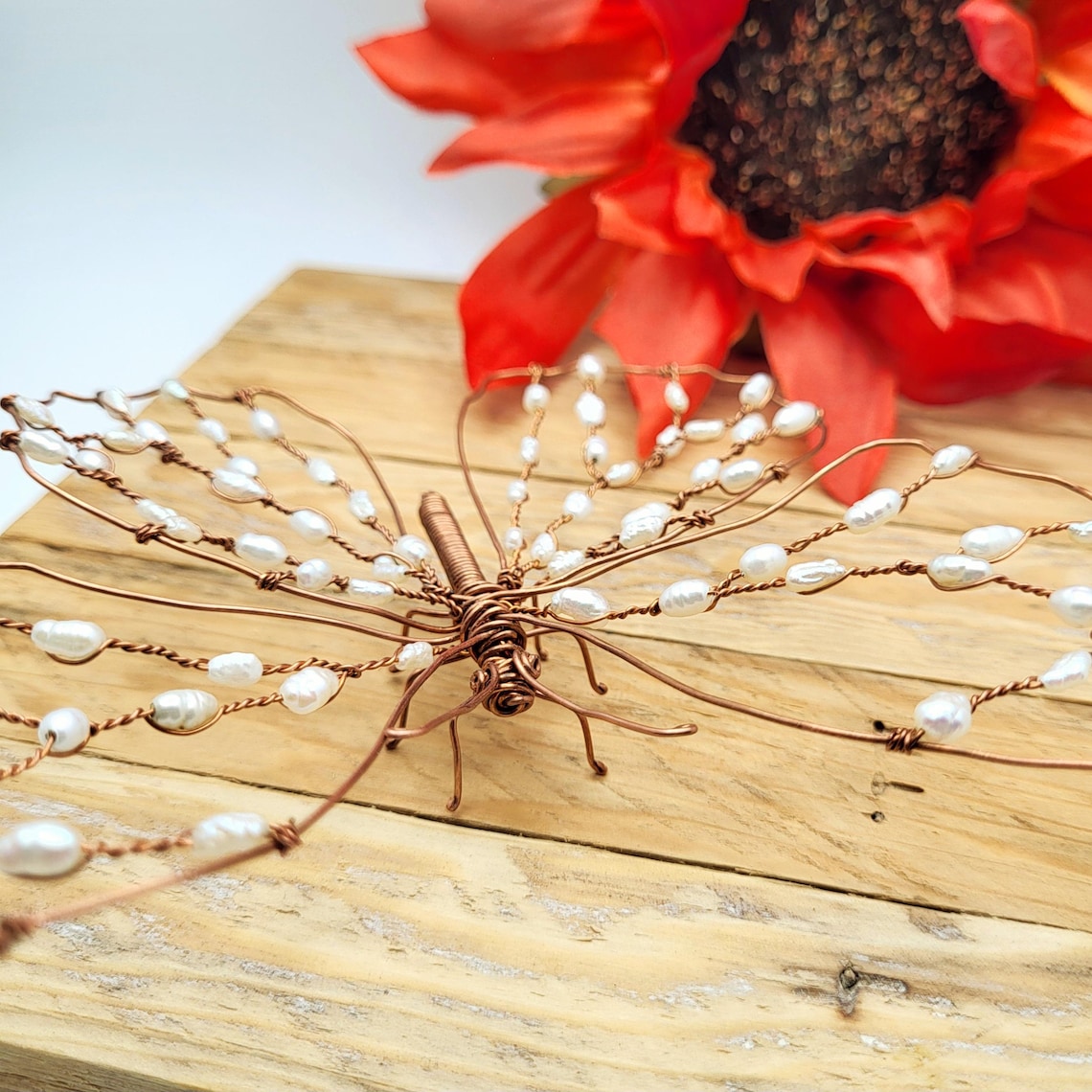 Handmade Wire Butterfly - Wire Sculpture - Recycled Copper Wire - Wire ...