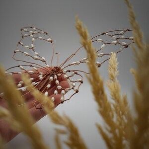 Handmade Wire Butterfly - Wire Sculpture - Recycled Copper Wire - Wire ...