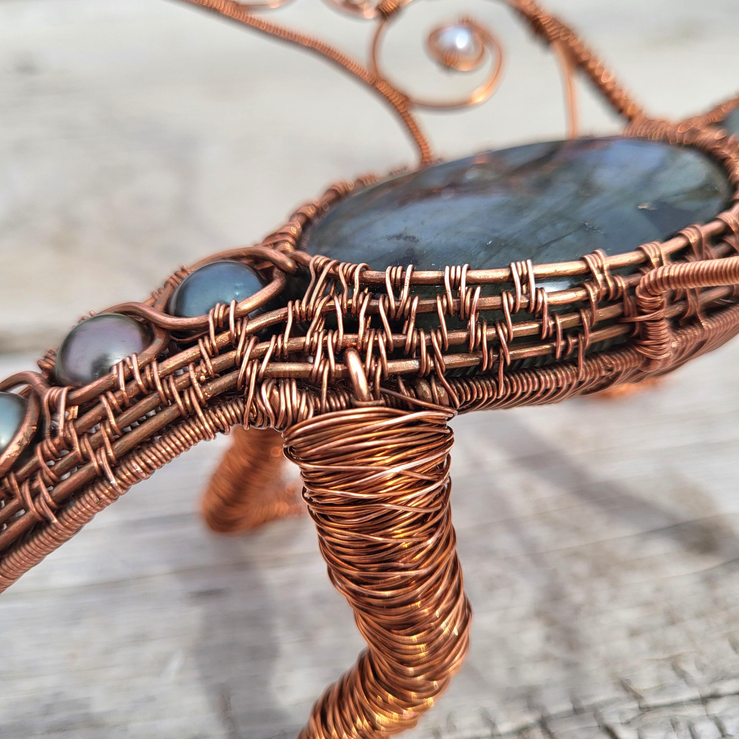 Handmade Wire Wrapped Dragon - Recycled Copper Wire - Large Wire ...